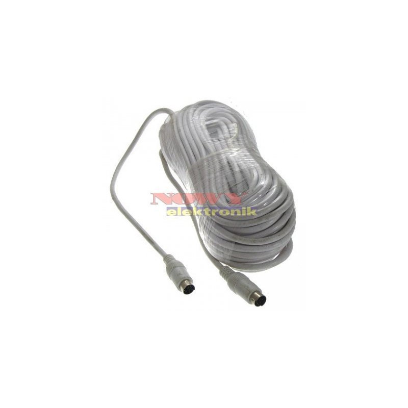 Kabel do kamery MINI DIN 4pin 18m-Monitoring CCTV
