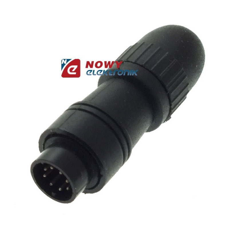 Wtyk MINI DIN 8p (360°)-Podzespoły Elektroniczne