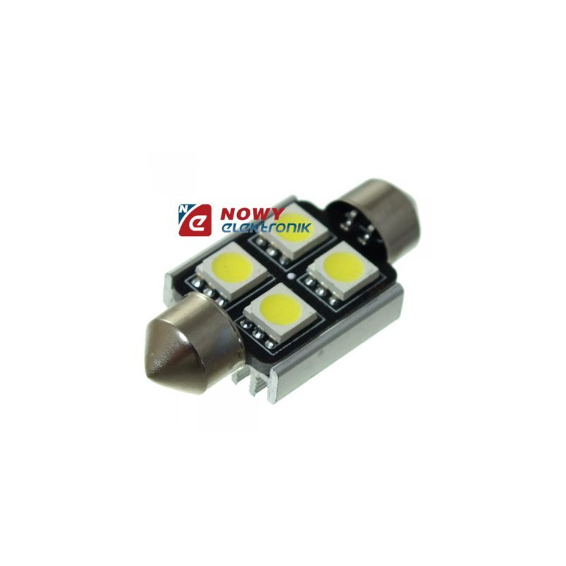 Dioda LED C5W 36mm 4xSMD5050 CAN CANBUS Biała 12V-Oświetlenie