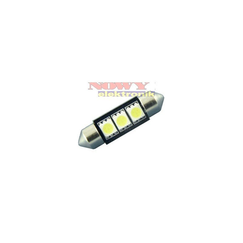 Dioda LED T10X36CANBUS 3SMD5050W biała C5W-Oświetlenie
