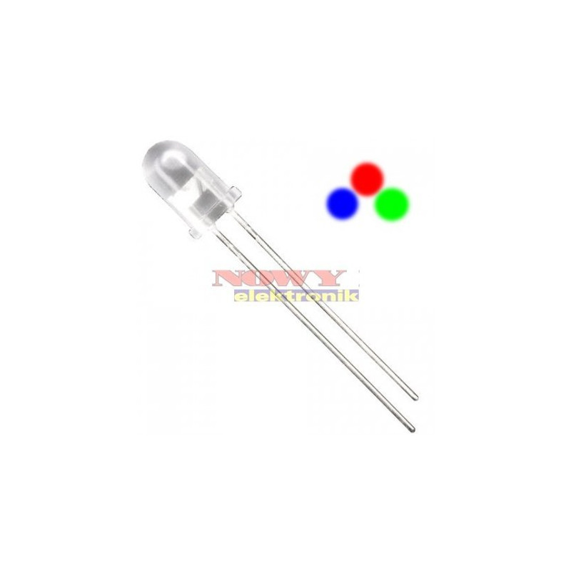 Dioda LED 5mm RGB 2nogi szybko zmieniająca kolory-Podzespoły Elektroniczne