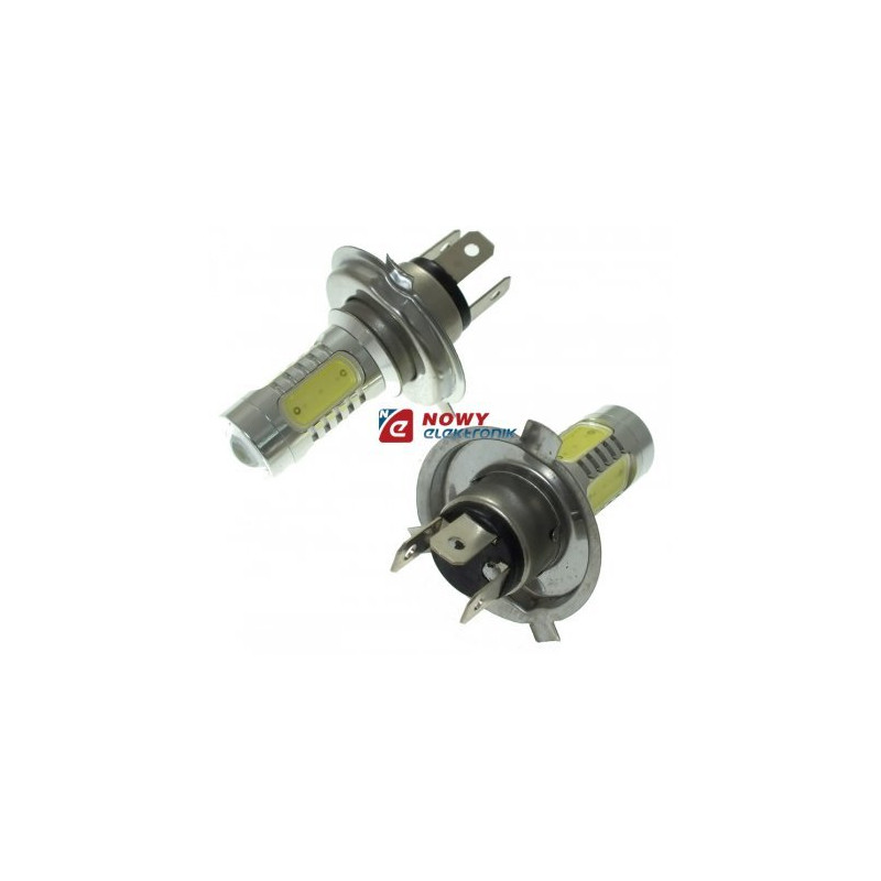 Dioda LED H4 COB 7,5W 12V zamiennik żarówki samochodowej-Oświetlenie