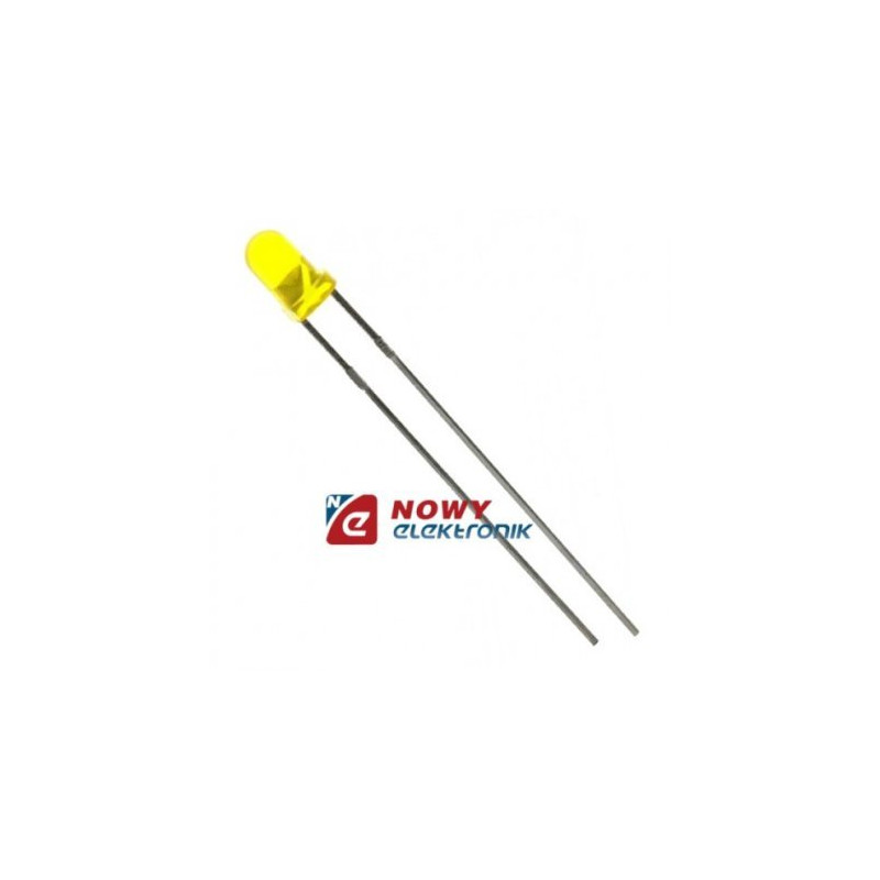 Dioda LED 3mm żółta HB3B-144 20-300mcd-Podzespoły Elektroniczne