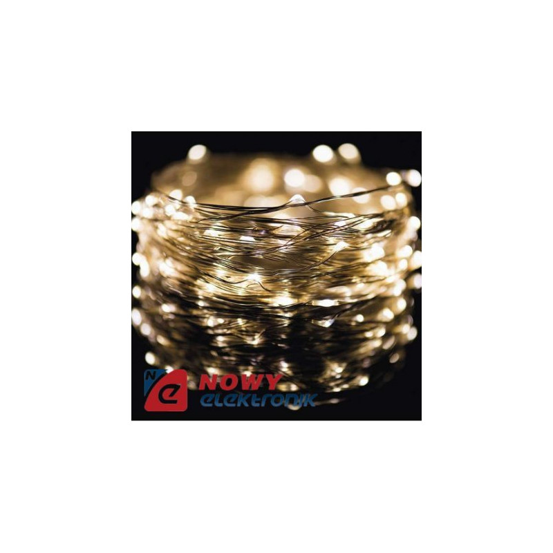 Lampki ozdobne NANO WIRE 10M WW 100LED IP44 choinkowe christmas-Oświetlenie