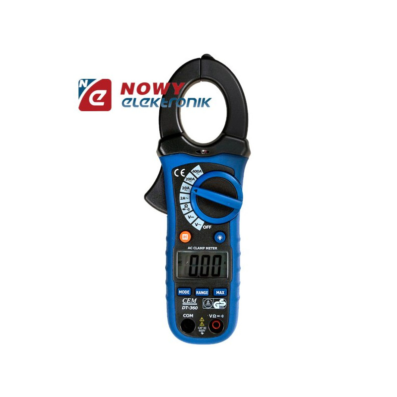 Miernik cęgowy DT-360 AC 400A CEM-Mierniki i Multimetry
