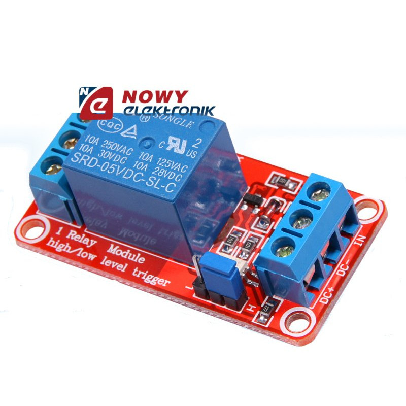Moduł 1 przek. do ARDUINO Z116 zasil.:5V 10A/250VAC/30VDC KLON-Zestawy ...