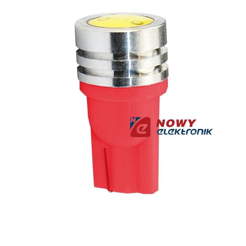 Dioda LED W5W HP czerwona 0,5W T10 R10-Oświetlenie