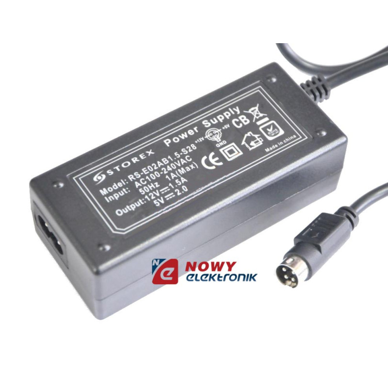 Zasilacz ZI 12V/1,5A 5V/2A 4PIN (do dysków twardych)-Zasilacze i ...