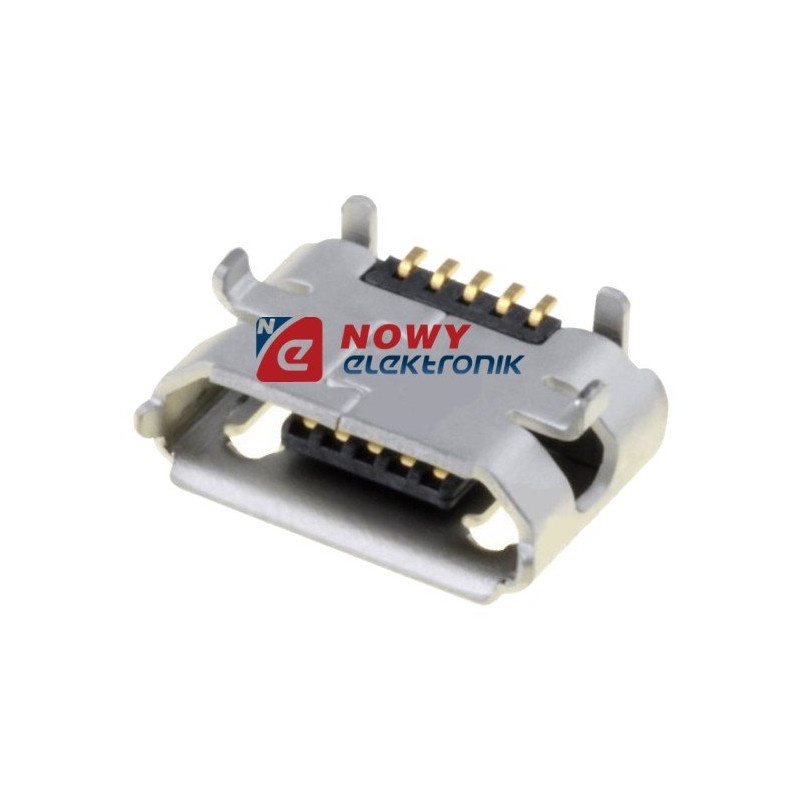 Gniazdo USB B micro montażowe 5p typ B na PCB-Podzespoły Elektroniczne
