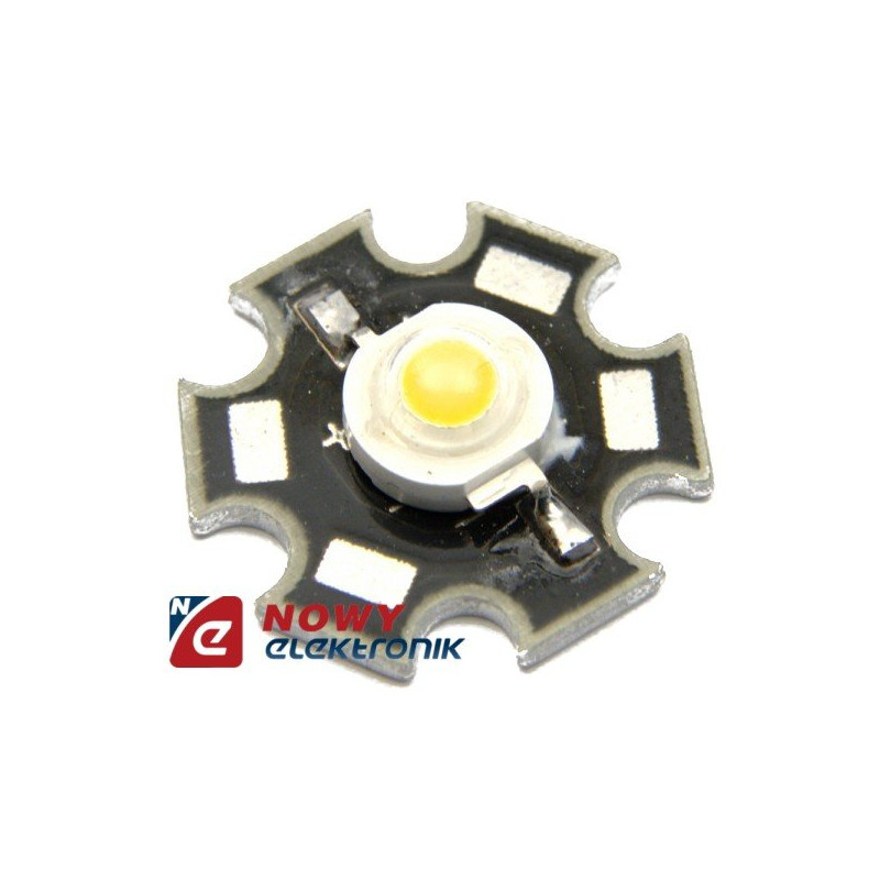 Dioda LED 1W czerwona STAR jasn.51,7-58,9lm 130° 2,2V 350mA-Podzespoły Elektroniczne