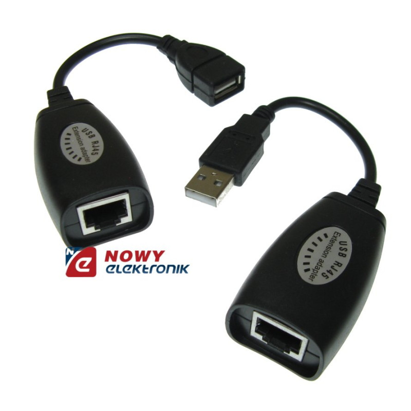 Przedłużacz USB po skrętce 30m (RJ45 LAN) /KABEL-Kable i Przyłącza RTV i PC
