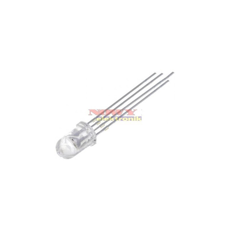 Dioda LED 5mm RGB (katoda) 2.18/5.8/3Cd 30°-Podzespoły Elektroniczne