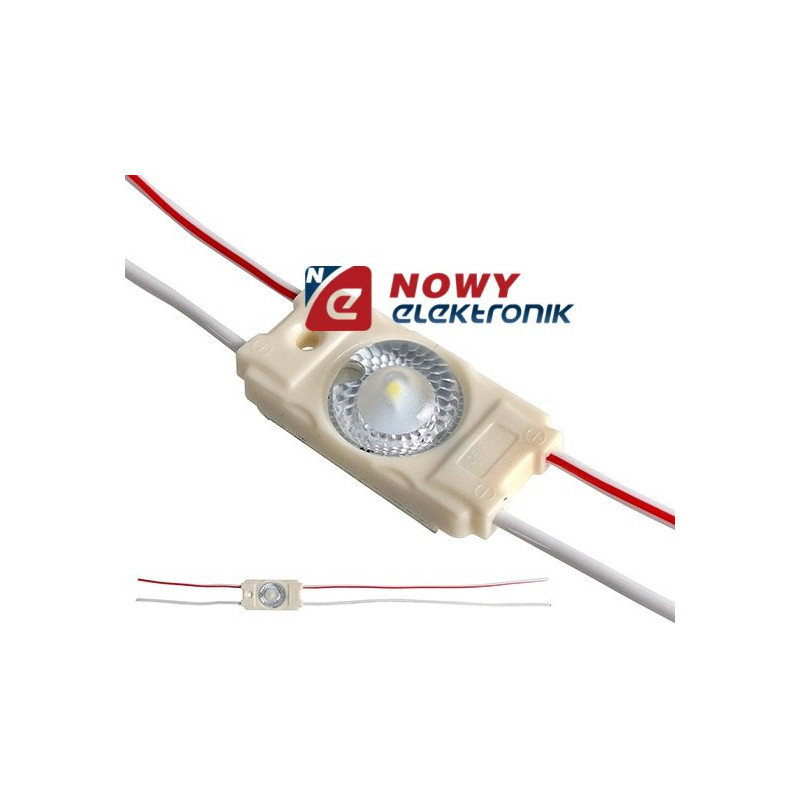 Moduł LED 1x3030 Biały 12V 1,44W 160° 12VDC IP67 8000K 130lm-Oświetlenie