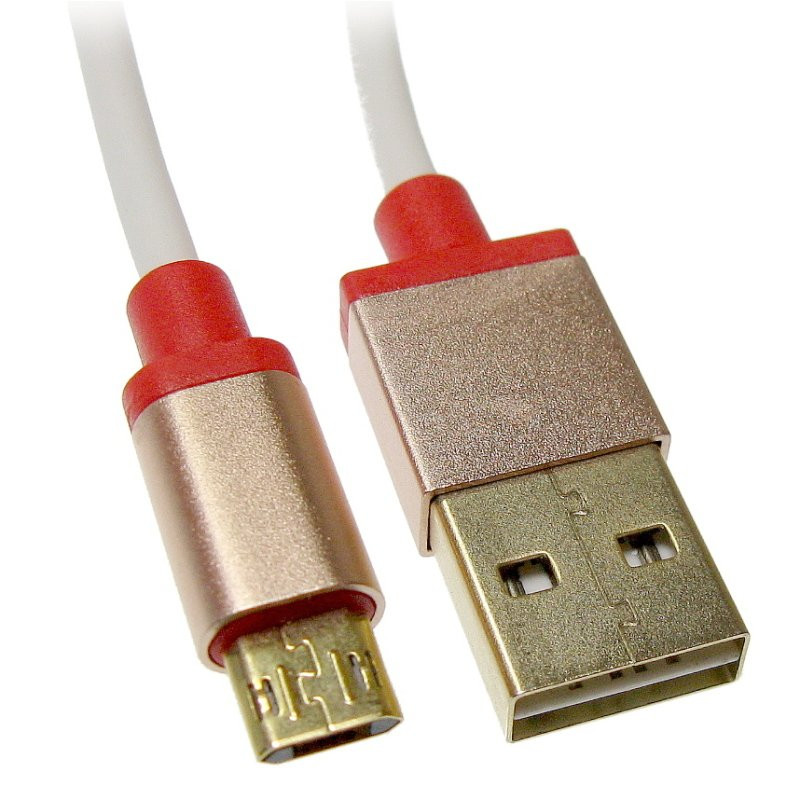 Kabel USB-Micro USB 1m double 2.4A sided dwustronne wtyki NEPOWER-Kable i Przyłącza RTV i PC