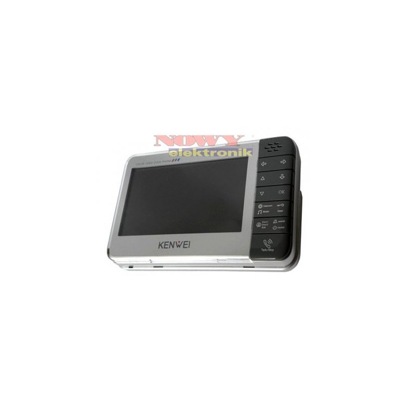 Monitor vid. KW-128C|Bezsłuchaw. srebrny Kolor 7"-Wideodomofony