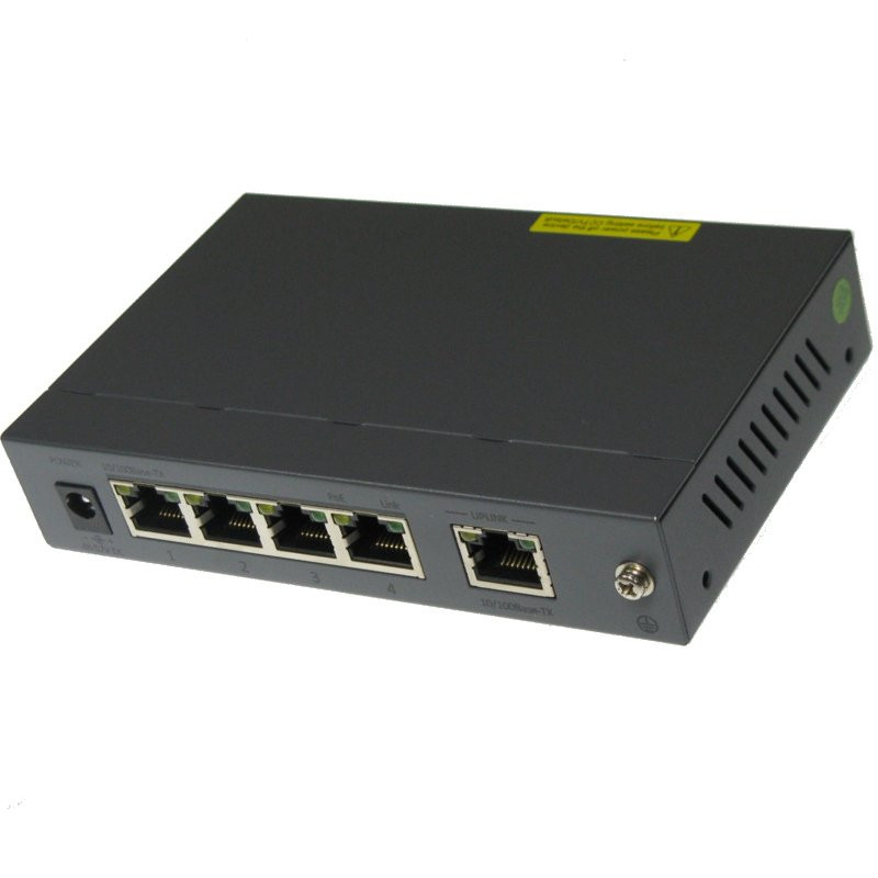 Switch PoE 5wejśc 4xPoE VSS | 100mb do kamer IP VSS04POE1 VISAR ...