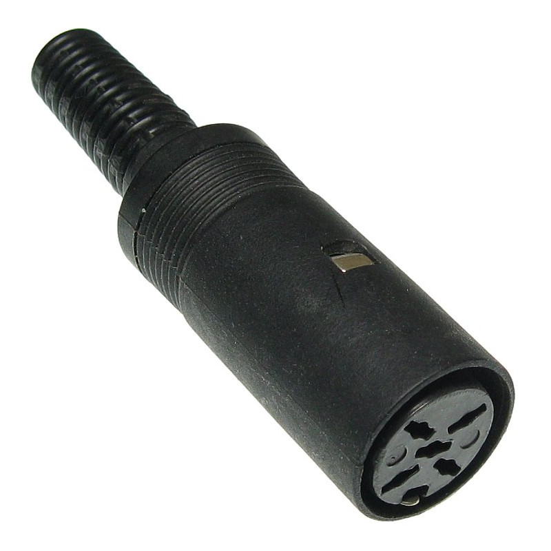 Gniazdo DIN 5p słuch. na kabel słuchawkowe-Podzespoły Elektroniczne