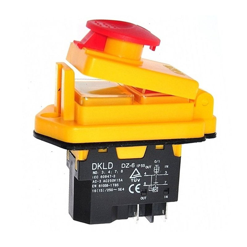 Przeł. do elektron.DKLD-DZ6 4pin do miniCPN 230V z klapką-Podzespoły ...