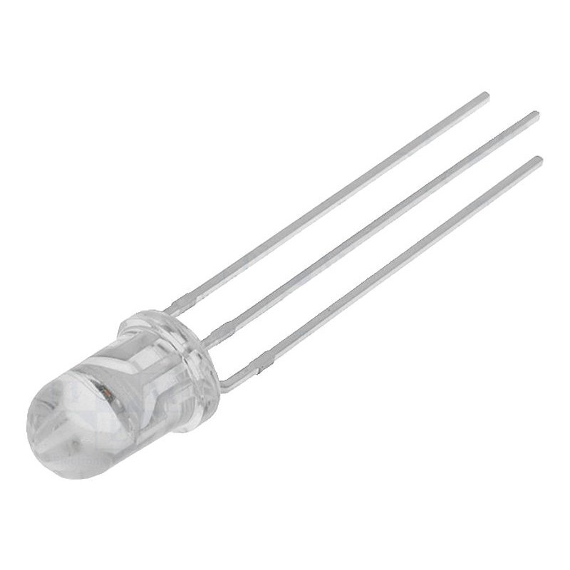 Dioda LED 5mm Czer/Nieb (katoda) 8500mcd 4000mcd wsp.katoda-Podzespoły ...