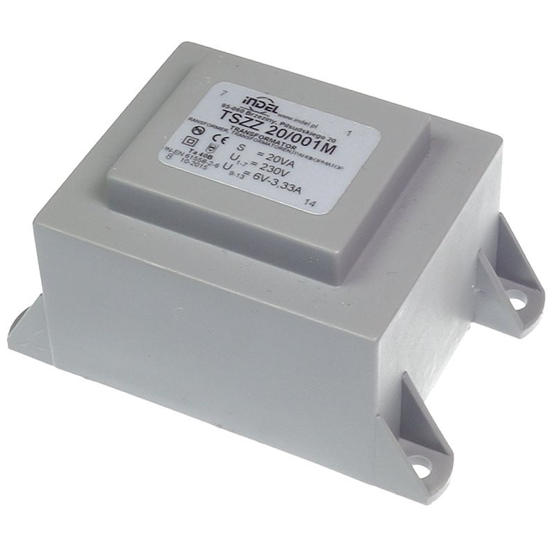 TSZZ20/001M 6V 3.33A Trafo TSZZ16/001M-Zasilacze i Transformatory