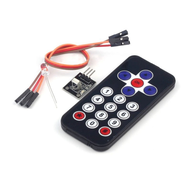 Moduł Pilot IR z odbiornikiem do ARDUINO VS1838B Zestaw-Zestawy do ...