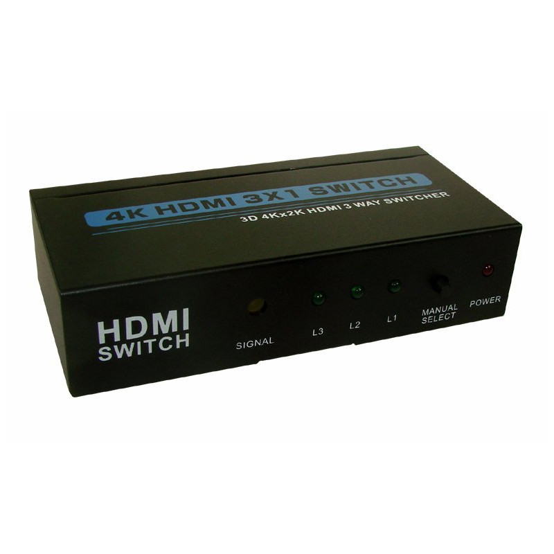 Przełącznik HDMI 3X1 mini 1.4a-RTV, SAT, DVB-T