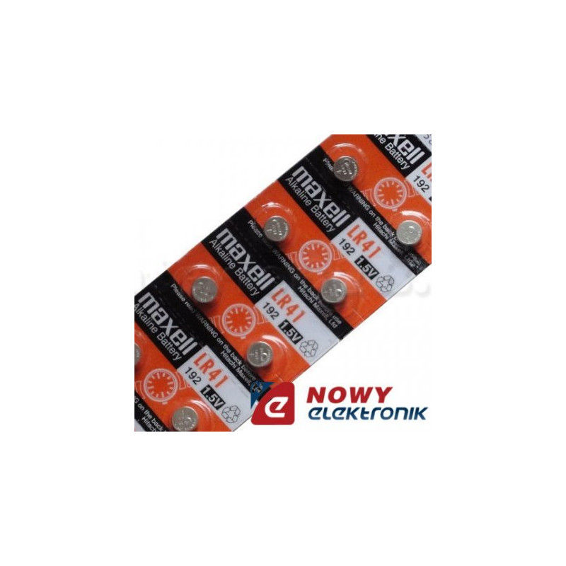 Bateria AG3 MAXELL zeg.L736 192 alkal.LR41-Baterie