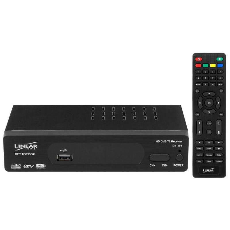 Tuner TV naz. LTC DB103 DVB-T-2 z pilotem-RTV, SAT, DVB-T