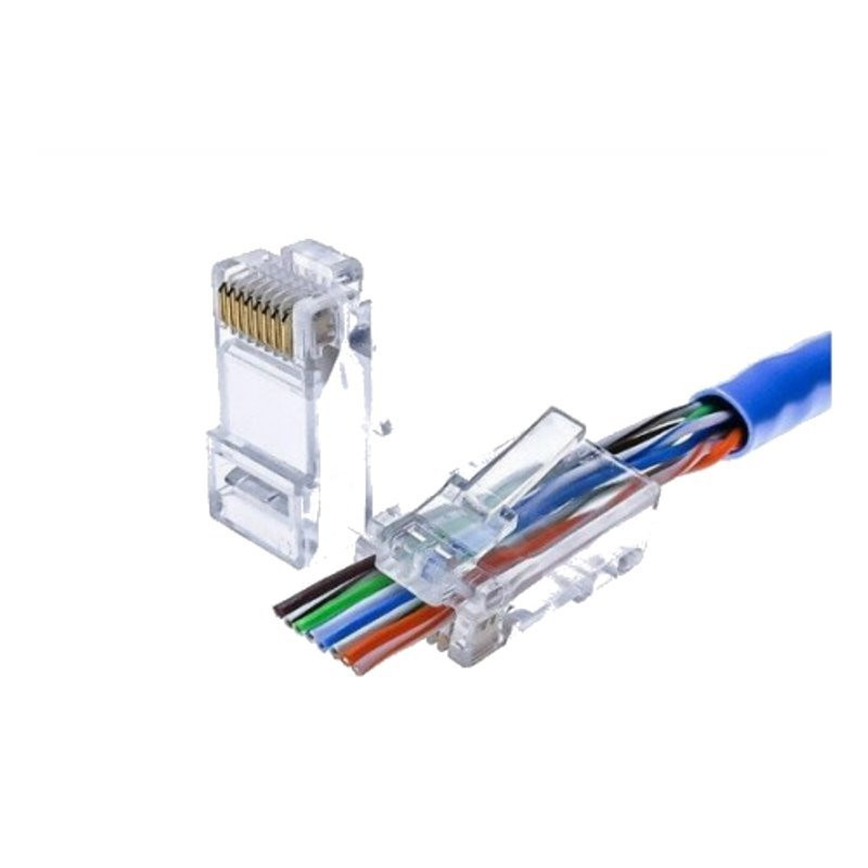 Wtyk tel.8P8C kat.5e drut UTP przelotowy Talvico-Podzespoły Elektroniczne