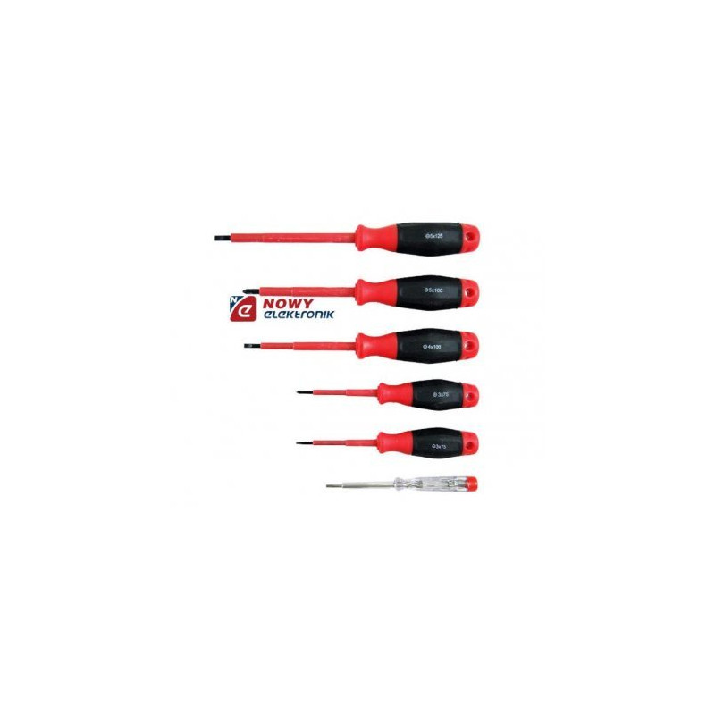 Zestaw wkrętaków izol.6szt GEKO wkr. izolowane 1000V-Narzędzia Warsztatowe i Wyposażenie