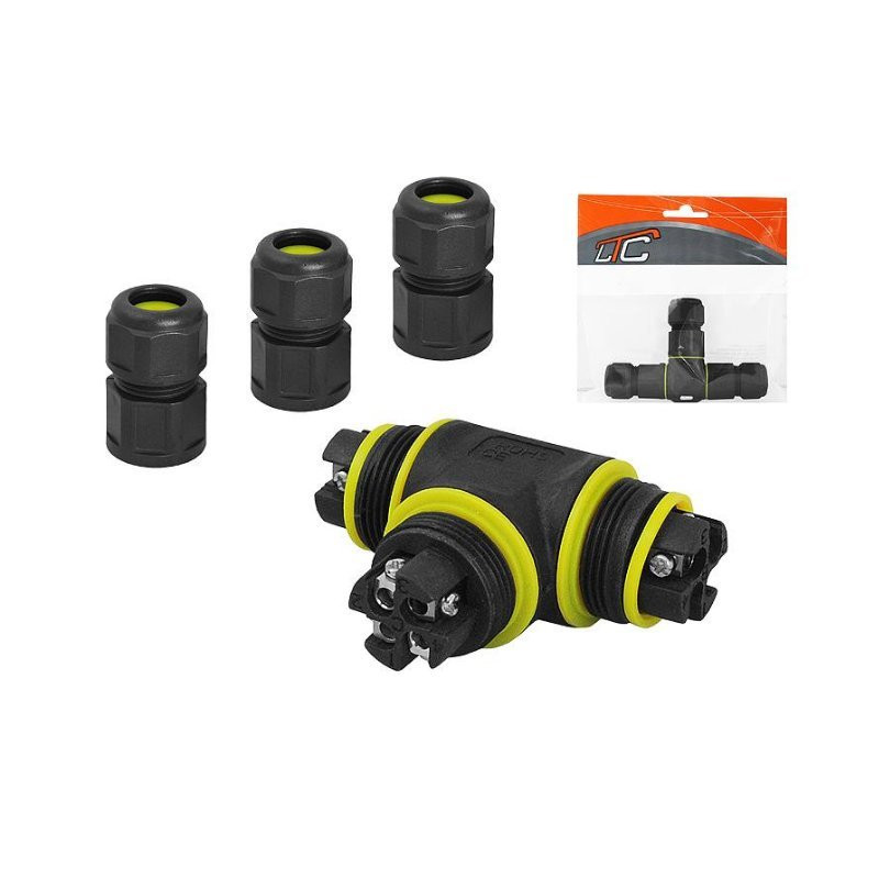 Złącze 5-styk. hermetyczne mufa IP68 13A 400V PG-T2-4P-Podzespoły ...