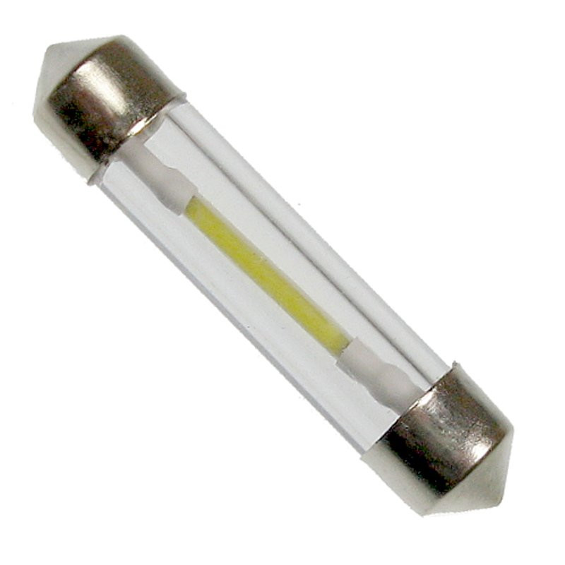 DIODA LED C5W 39mm filament szkl Biała 12V-Oświetlenie