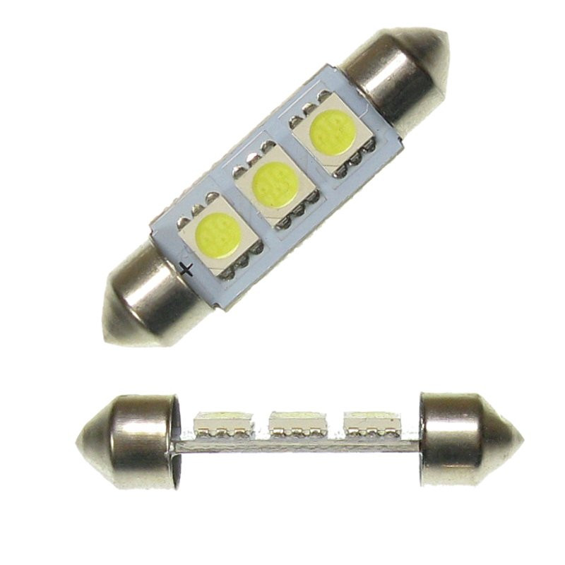 Dioda LED C5W 41mm 3xSMD5050 Biała 12V-Oświetlenie