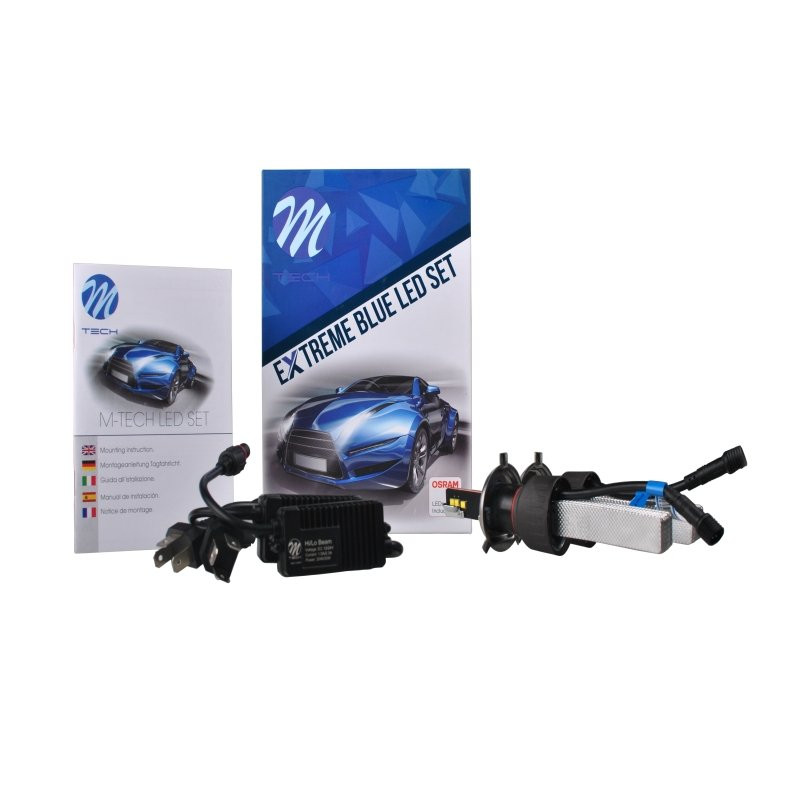 Żarówka H4 LED zestaw Extreme | Blue M-Tech /OSRAM-Oświetlenie