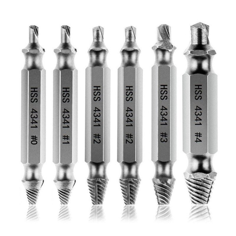 REBITY do wykręcania urwanych śrub, wkrętów HSS4341 Zestaw 6szt ...