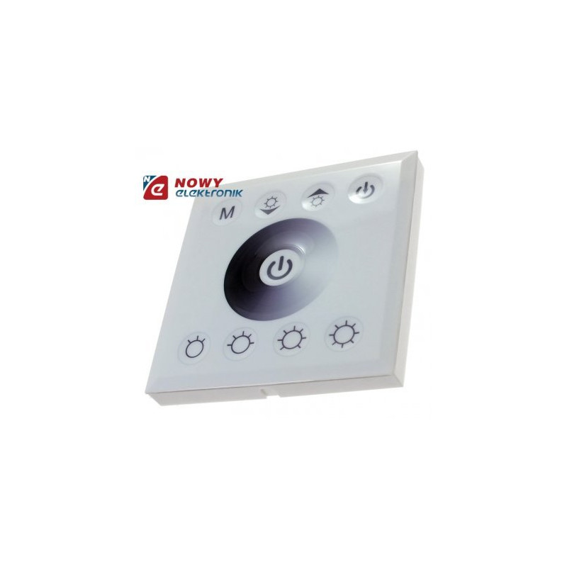 Sterownik LED ściemniacz 2x4A biały podtynkowy do puszki naścienny-Oświetlenie