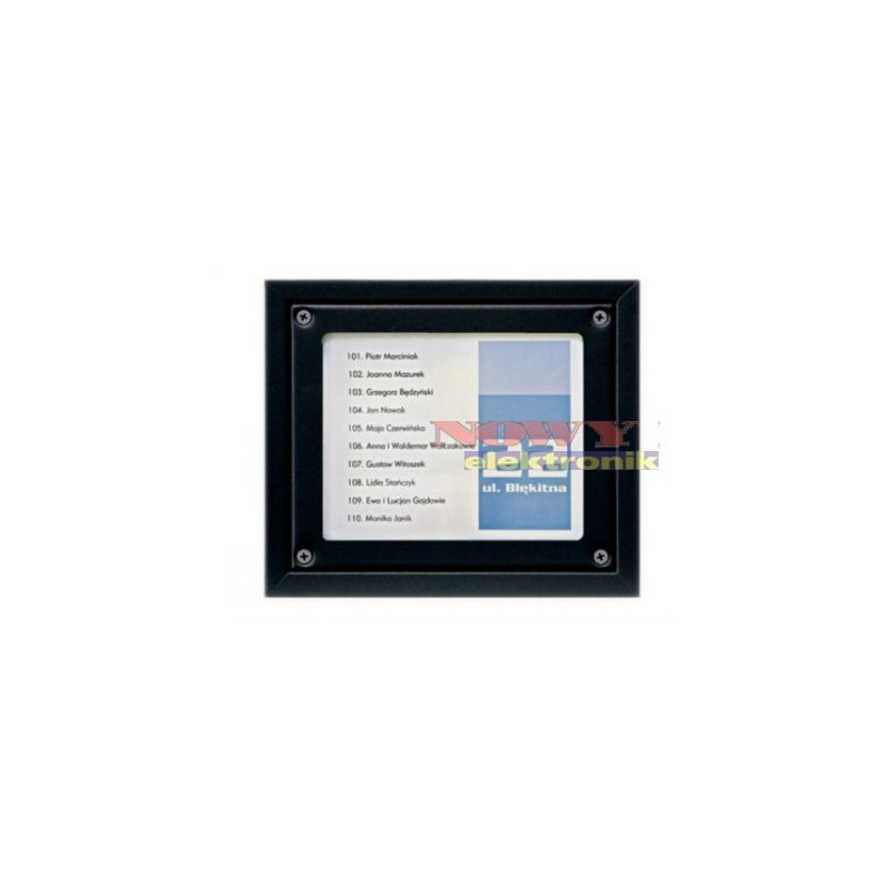 Panel NP-3000 Czarny zewnętrzny numerowy podśw./cyfrowy system domofono ...