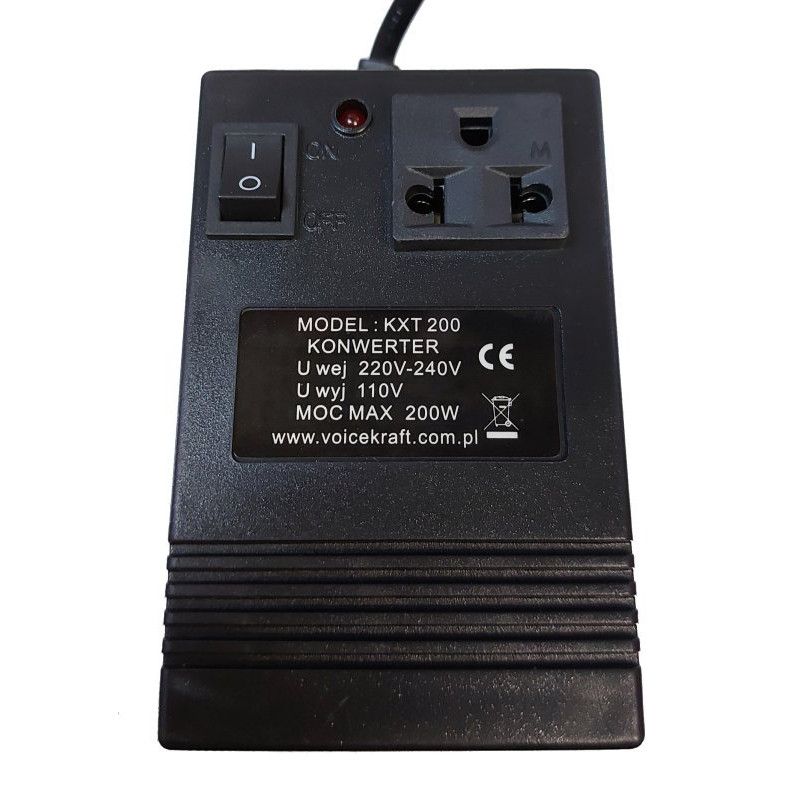 ATST Zasilacz AC 110V 200W KXT VK KXT-200 200-230V/100-120V Reduktor-Zasilacze i Transformatory