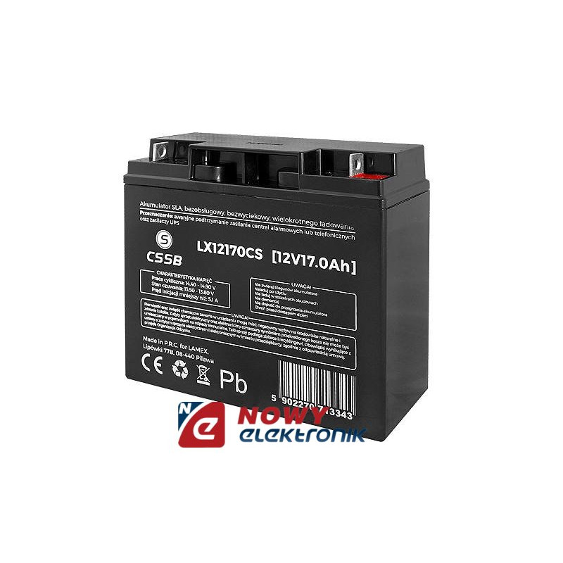 Akumulator 12V-17Ah LX PS żelowy-Akumulatory i Ładowarki