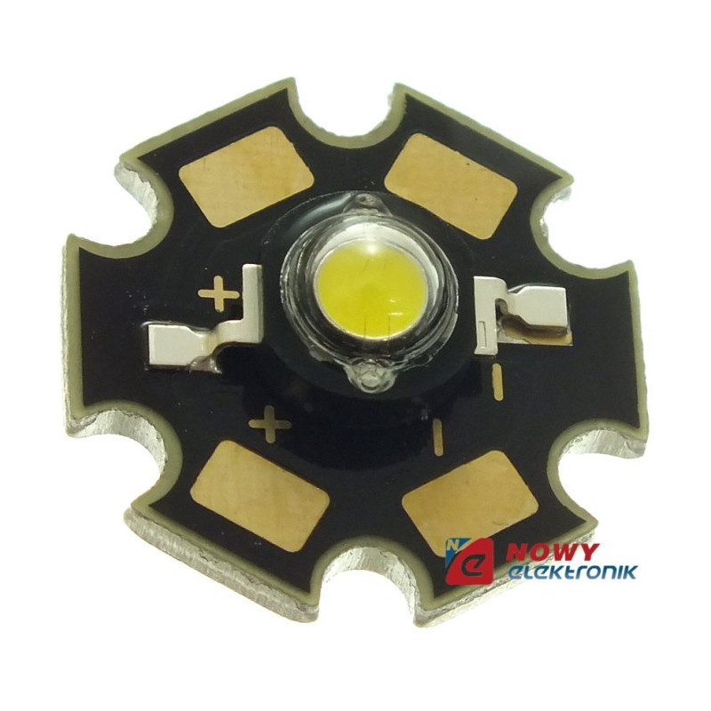Dioda LED 3W Biała LUXEON 6500K zimna 210-230Lm 140° 700mA 3,4-3,6V-Podzespoły Elektroniczne