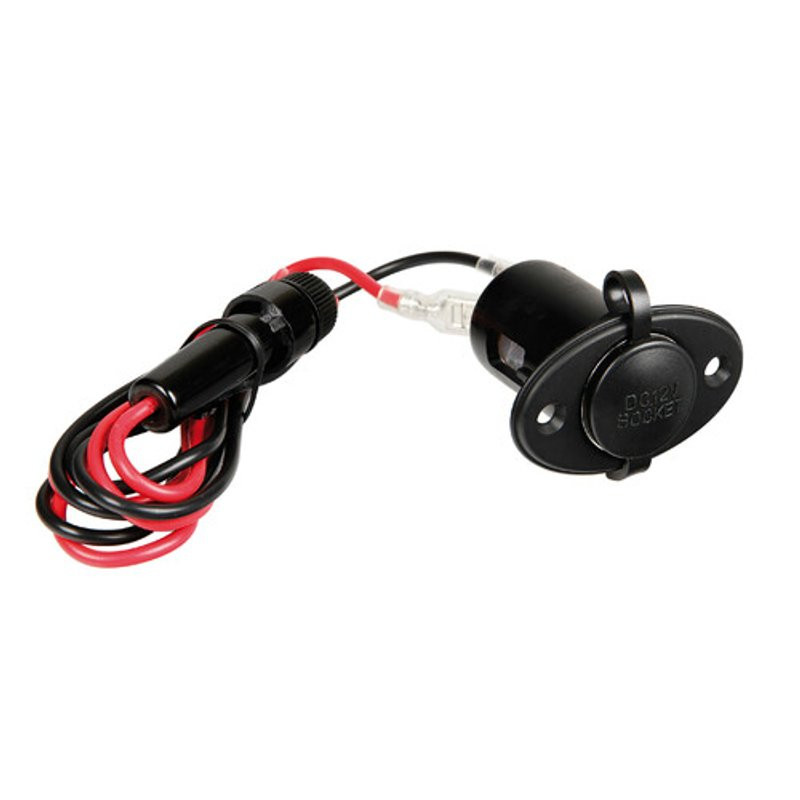 Gniazdo zapalniczki hermetyczne (*) z klapką 12/24V 15A LAMPA-Motoryzacja