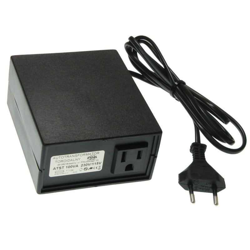 ATST 100 Autotransf. w obudowie 230V AC/ 115V AC-Zasilacze i Transformatory