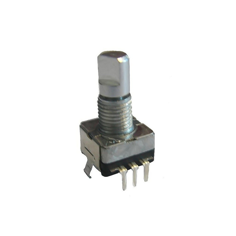 Impulsator - Encoder EC11 20imp. oś-6mm,l-15mm,20impulsów, z przyciskiem-Podzespoły Elektroniczne