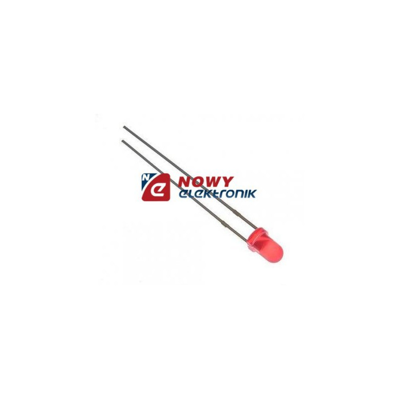 Dioda LED 3mm CZERWONA 12V clir-Podzespoły Elektroniczne