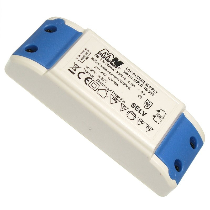 Zasilacz ZI LED prąd. 350mA 23-46V LED Driver PFC IP20-Zasilacze i ...