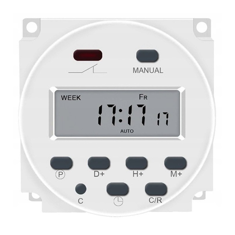 Programator Czas. 24V AC/DC 60mm Wyłącznik Czasowy Cn101A timer cyfrowy ...