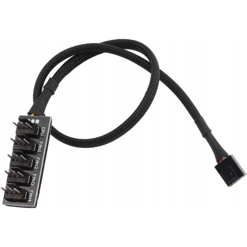Adapter rozdzielacz wentylatorów zasilania wentylatorów 5x 4 pin HUB ...