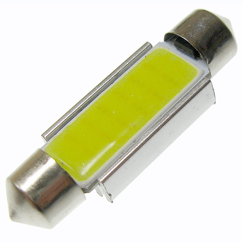 Dioda LED C5W 39mm COB-12SMD CAN CANBUS żarówka Biała 12V-Oświetlenie