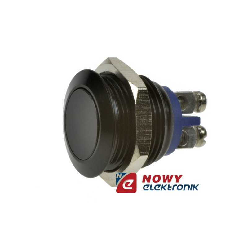 Przycisk GQ16F-10/A IP65 czarny monostabilny 16mm/śrub/2A/36VDC-Podzespoły Elektroniczne