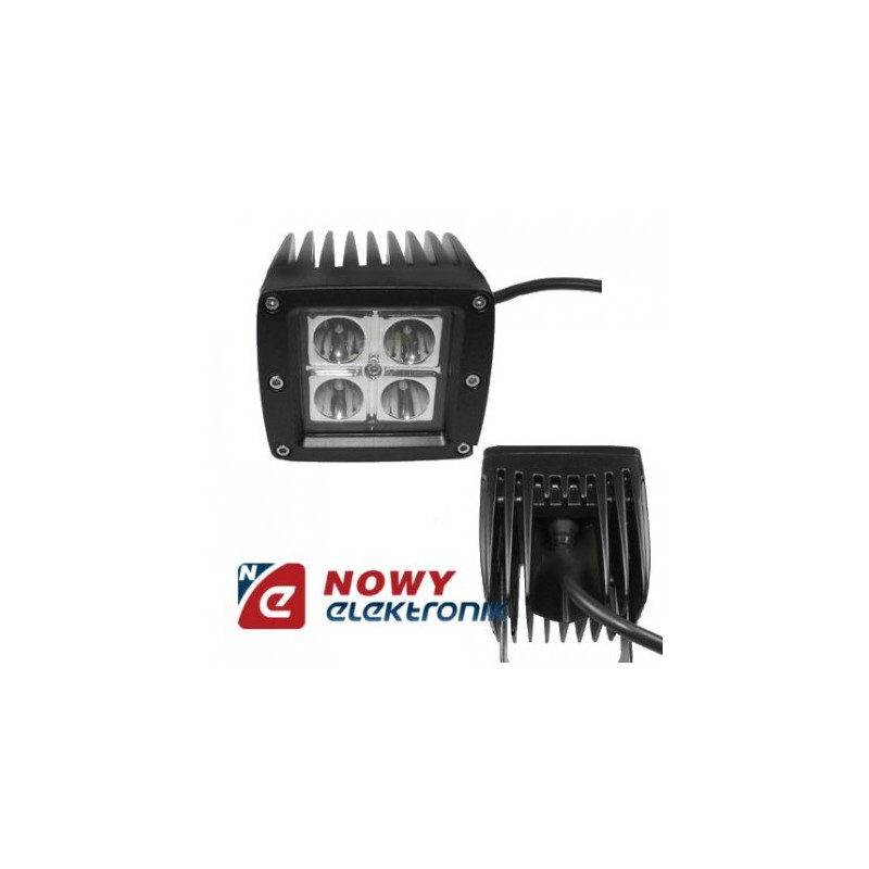 Lampa LED halogen 4x3W 9-80V IP68 CREE reflektor led car-Motoryzacja